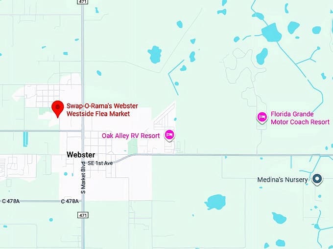 16. swap o rama's webster westside flea market map