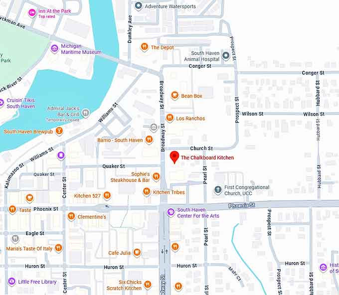 16. the chalkboard kitchen map