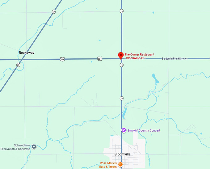 16. the corner restaurant map