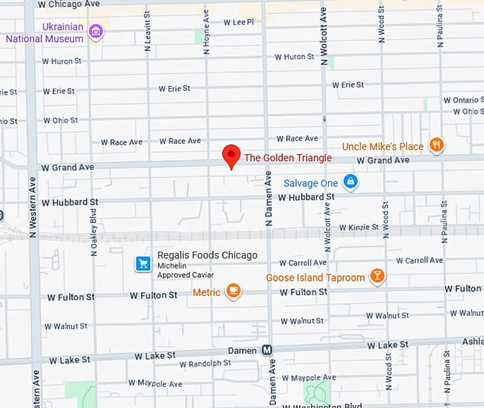 16. the golden triangle (grand ave, chicago, il) map