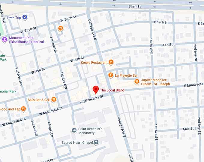 16. the local blend st joseph, mn map