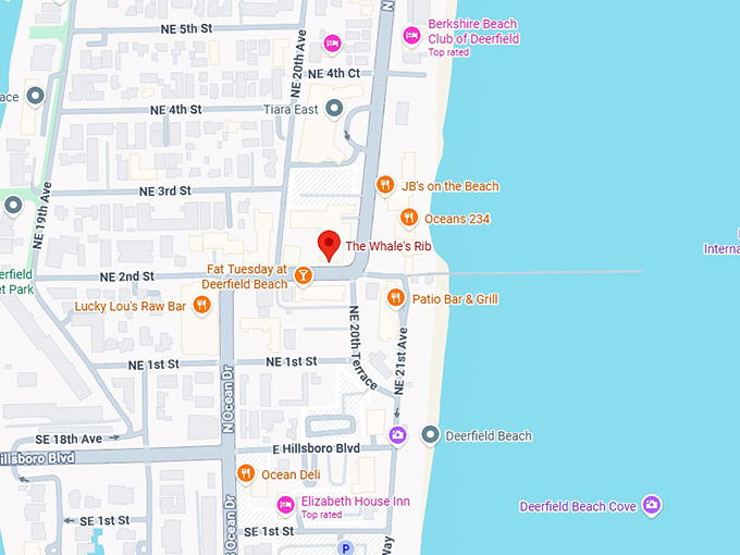 16. the whale's rib (deerfield beach, fl) map