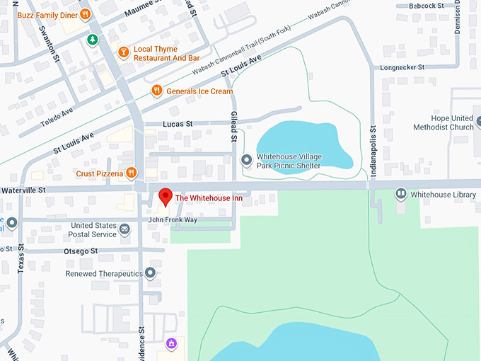 16. the whitehouse inn (whitehouse) map
