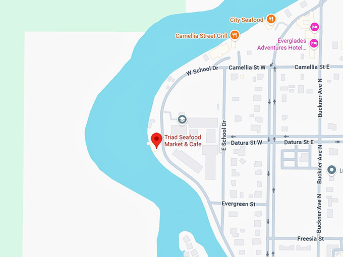 16. triad seafood cafe (everglades city) map