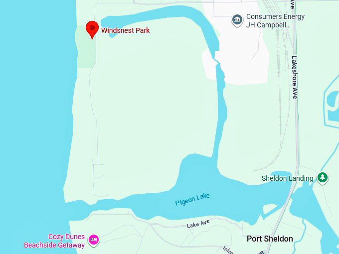 16. windsnest park (west olive, mi) map