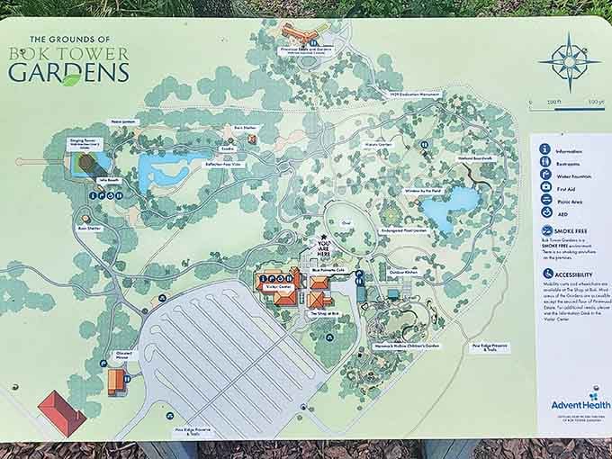 A visitor's treasure map to botanical bliss – this detailed guide ensures you won't miss a single hidden gem in the 250-acre wonderland.