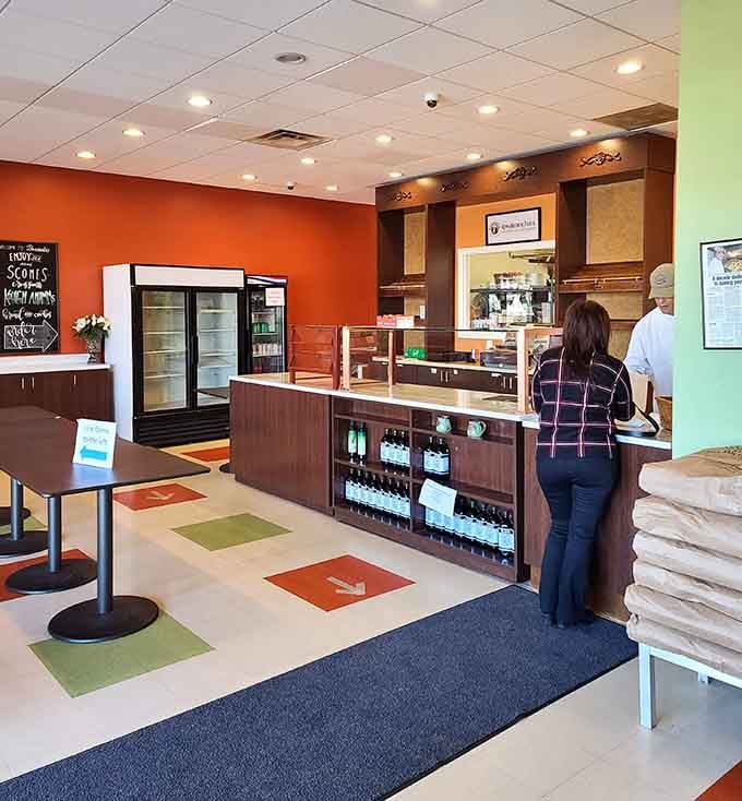 Step inside where warm colors welcome you almost as enthusiastically as the aroma of fresh-baked pastries wafting through the air.