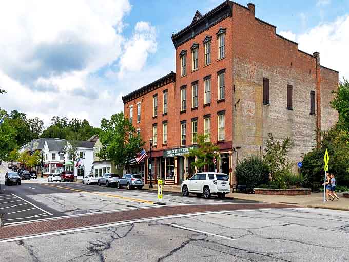 Main Street: Brick buildings with character to spare line Chagrin Falls' Main Street, where shopping local isn't a trendy hashtag&mdash;it's just what everyone does naturally.