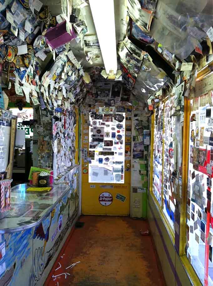 Every square inch tells a story, making this the most interesting place to wait for your order in the entire state.