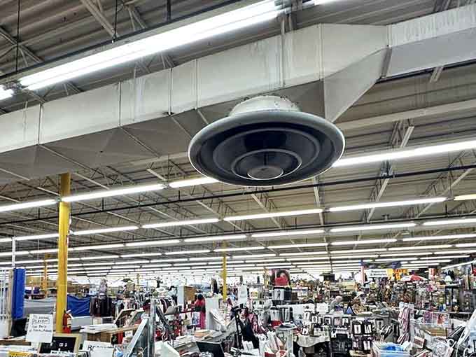 Soaring ceilings and endless aisles create a treasure hunter's paradise where every corner holds potential surprises.