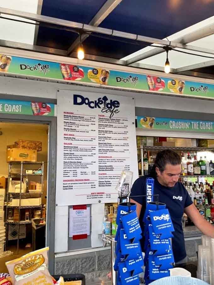 The ordering area keeps things simple: point at what you want, wait for magic to happen, try not to drool.