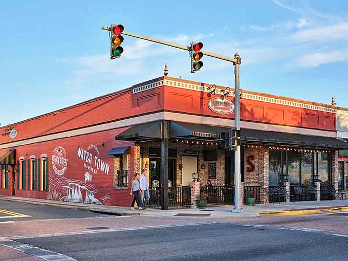 Downtown Lake City's historic storefronts create a living postcard where modern businesses thrive in buildings with stories to tell.