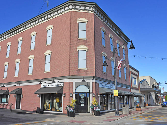 Downtown Lena's historic buildings have more character in one block than most modern developments achieve in entire subdivisions.