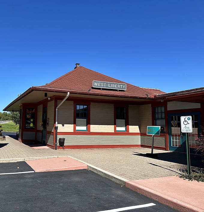 Once a bustling train depot, this West Liberty landmark now serves passengers of a different sort – those traveling on a journey of chocolate discovery.