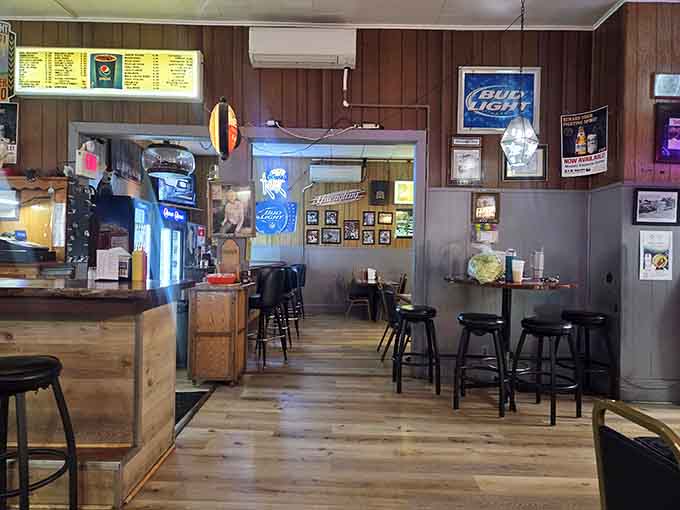 Step inside to wood-paneled walls and bar stools that have supported countless conversations since 1962.