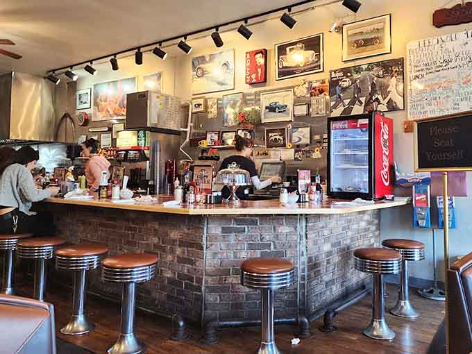 Step inside where vintage photographs and memorabilia create a time capsule of Columbus history, all while your breakfast sizzles nearby.