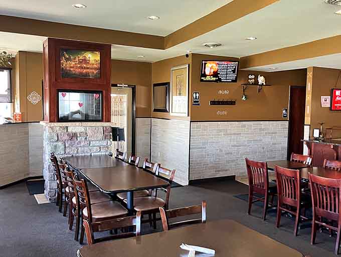 Step inside to discover a warm, inviting dining room where the decor takes a backseat to the real star: the incredible food.