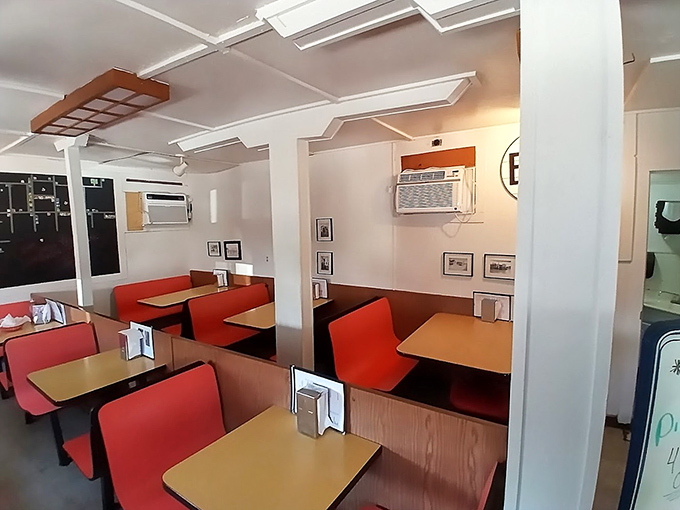 Step inside to find a time capsule of Americana &ndash; red vinyl booths and simple tables where countless perfect burgers have met their delicious fate.