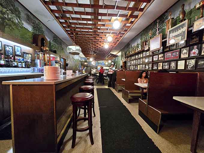 Step inside and you're transported to an era when restaurants had personality instead of focus groups designing their decor.
