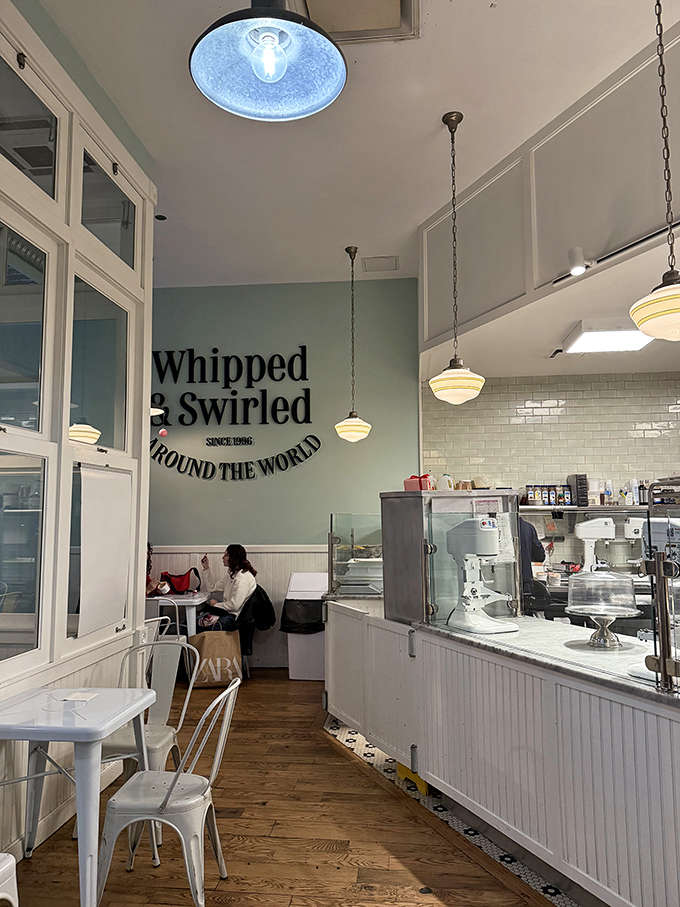 Step inside and you're wrapped in vintage charm where "Whipped & Swirled Around the World" isn't just a motto, it's a lifestyle choice.