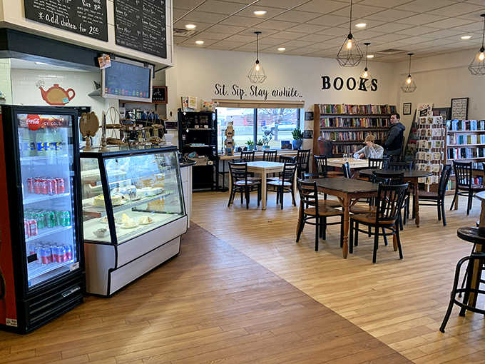 Where literature meets lattes: The interior blends cafe comfort with bookstore browsing, creating a space that nourishes both body and mind.
