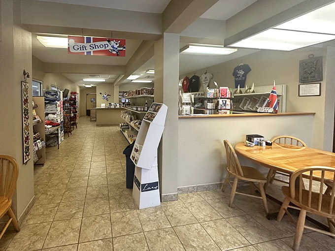 Step inside to discover a cozy interior where Norwegian tradition meets Minnesota hospitality in every corner.