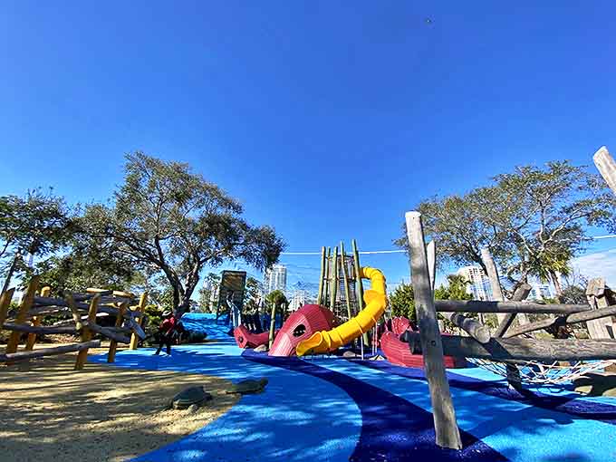 Under Tampa's perfect blue skies, this nautical wonderland transforms ordinary afternoons into extraordinary maritime expeditions for eager explorers.