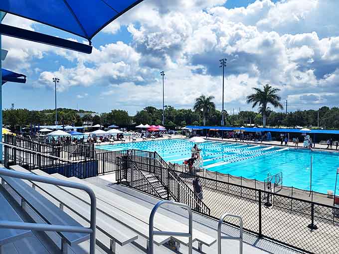 Olympic dreams meet family fun at this competition-ready pool. Even Michael Phelps would approve of these pristine lanes under Florida's perfect blue skies.