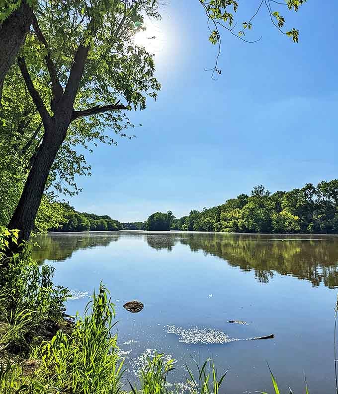 This lake sparkles with such clarity that you'll wonder if someone installed a filter on reality itself.