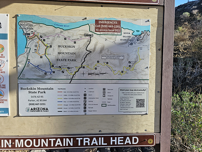 The park map reveals a playground where desert adventurers and water enthusiasts find common ground. Who knew geography could be so accommodating?