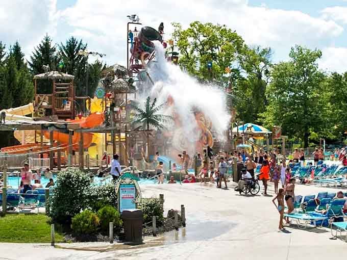 From this vantage point, Zoombezi Bay resembles a water-loving civilization that sprouted overnight in central Ohio's heartland.