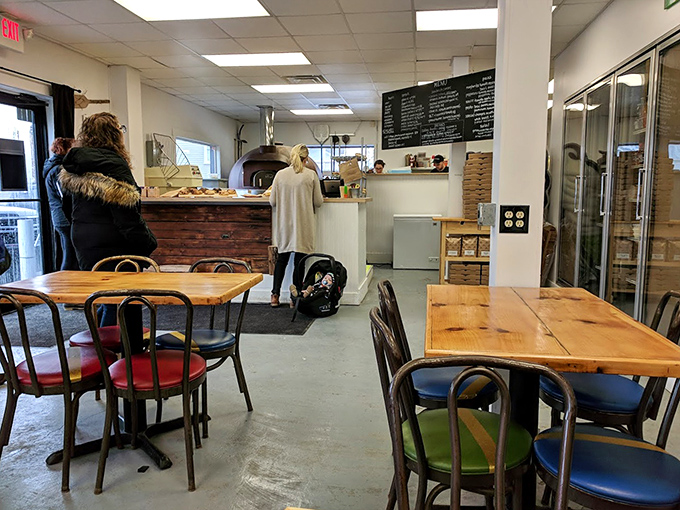 Inside Rover Bagel, simplicity reigns supreme. The minimalist interior lets those magnificent bagels take center stage, as they should.