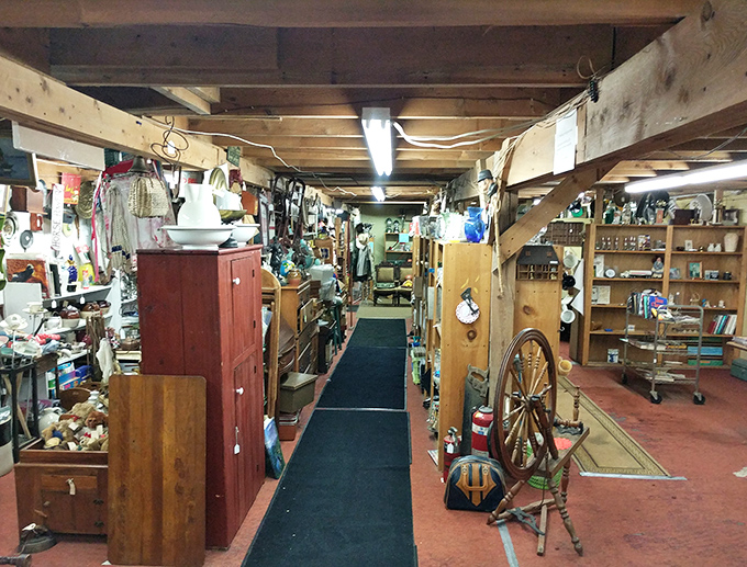 Narrow pathways create a treasure hunter's paradise, where every turn reveals vintage wonders waiting to be discovered.