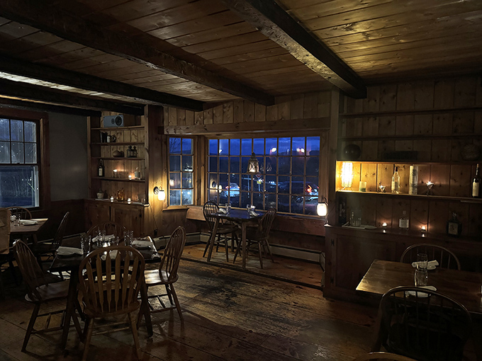 Rustic wooden beams and warm lighting create an atmosphere where time slows down and conversations flow as smoothly as the wine.