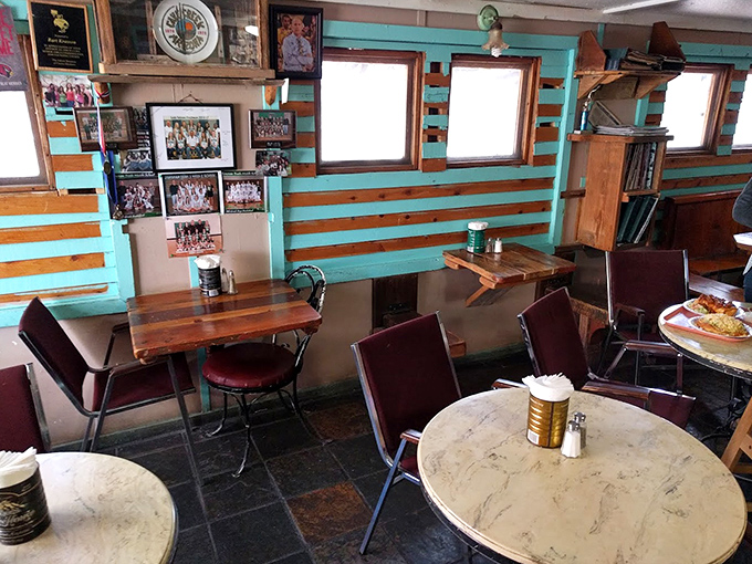 Inside, turquoise and wood create a cozy atmosphere where food, not frills, takes center stage in this beloved Cave Creek institution.