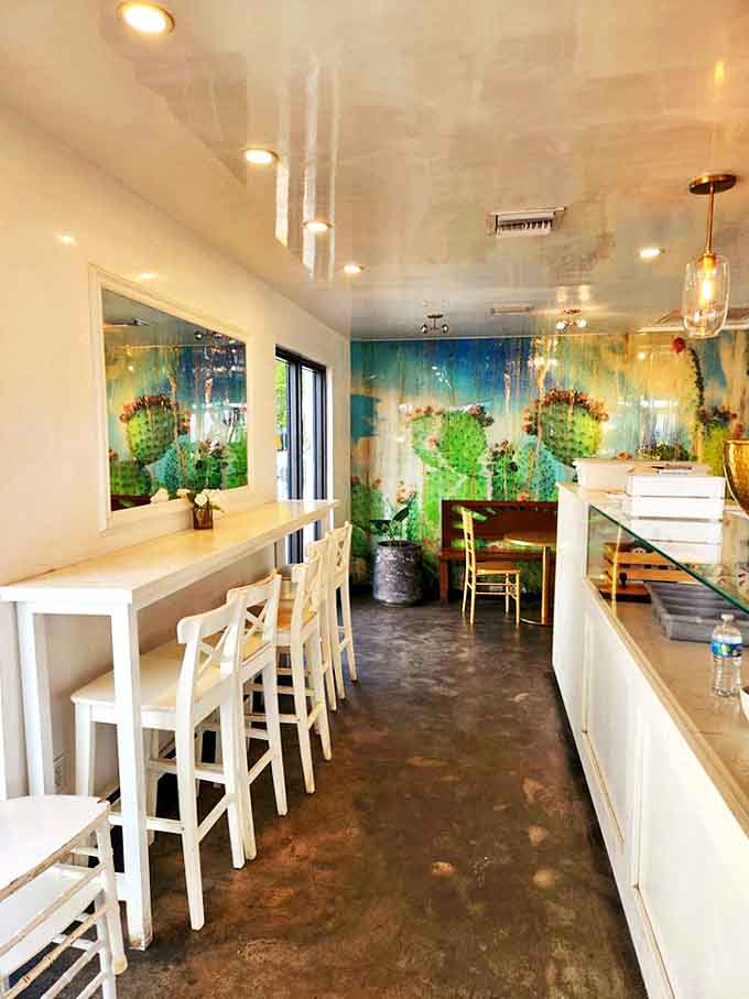 Exposed beams and warm wood create a barn-meets-bistro vibe where cheese curds taste even better than they should.