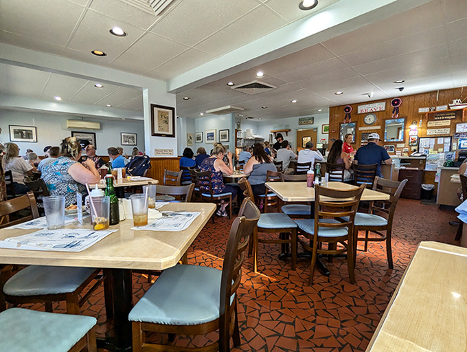 Where magic happens daily &ndash; the bustling dining room at O'Steen's combines no-frills comfort with the happy buzz of satisfied diners.