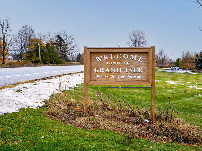 Beauty Spot of Vermont isn't just a slogan &ndash; Grand Isle's welcome sign promises exactly what you'll find beyond.