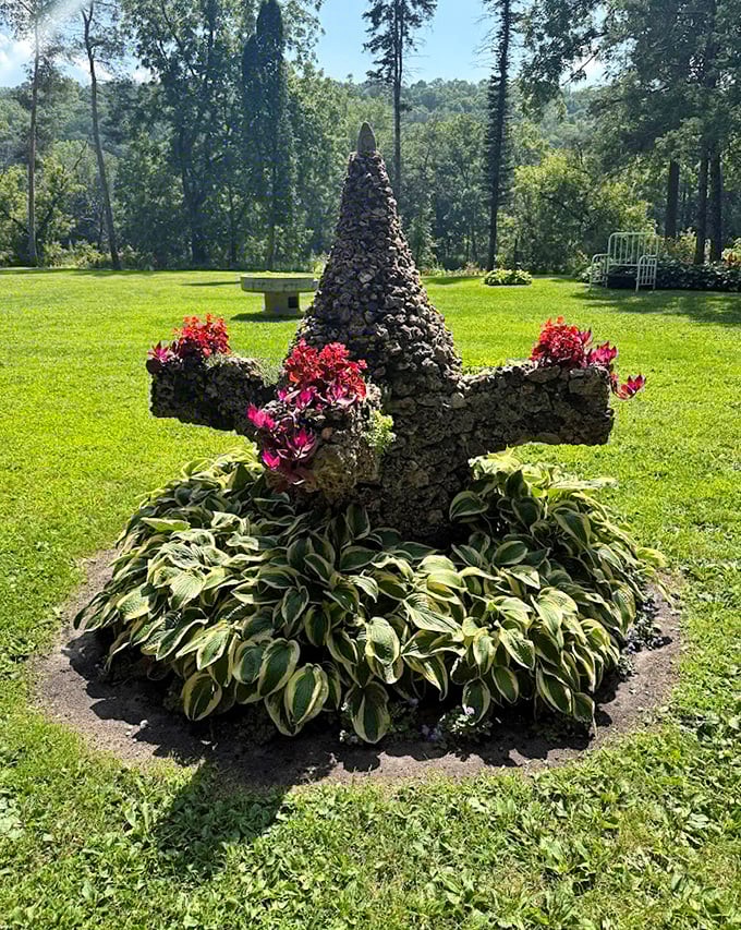 These aren't just rocks stacked together; they're stone poetry that's been telling its quiet story since the Roaring Twenties.