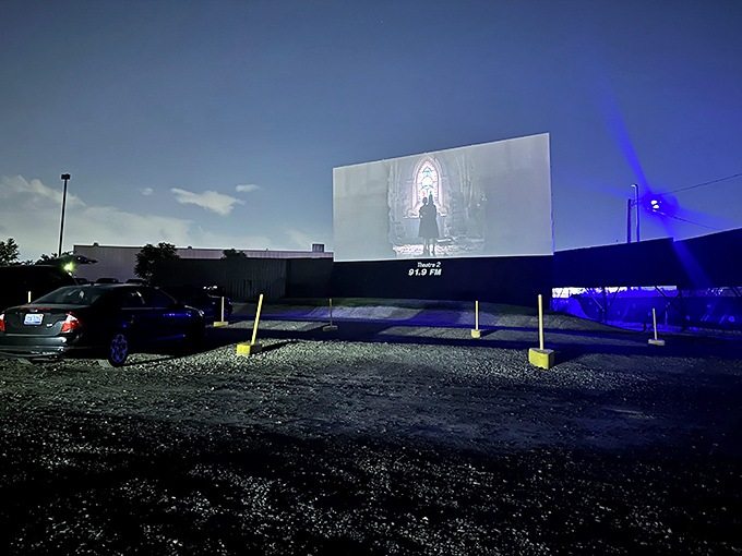 As twilight settles in, Ford Drive-In transforms into a picture-perfect movie night filled with nostalgic charm.