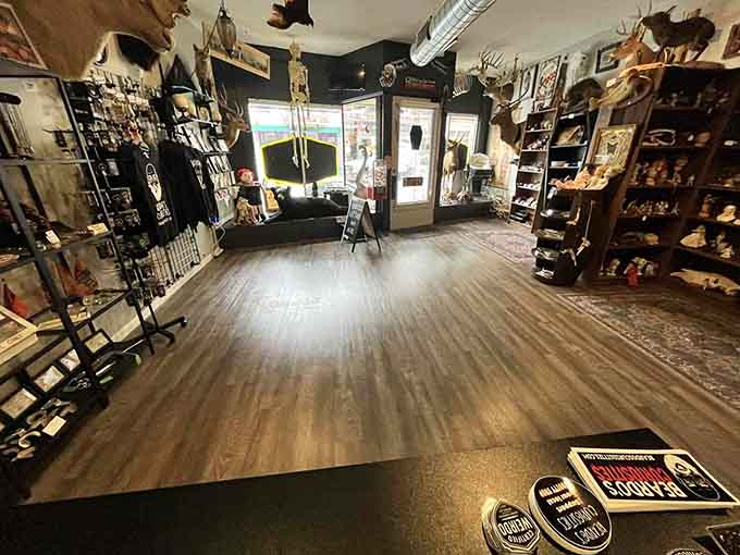 Every corner tells a story at Beardo's, where carefully arranged displays transform ordinary shopping into a museum-like treasure hunt for the delightfully strange.