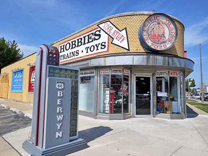 The entrance beckons like a portal to a dimension where adulting is optional and fun is mandatory.