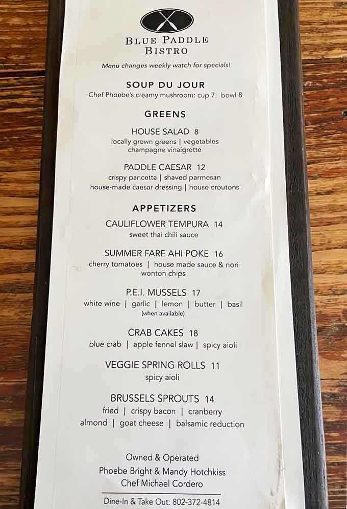 A weekly changing menu means you'll always find something new to try, from P.E.I. mussels to crispy Brussels sprouts that might change your mind about vegetables.