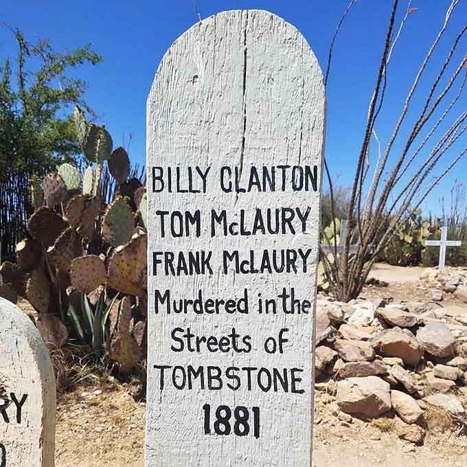 Billy Clanton's final address: proof that losing a gunfight gets you permanent name recognition for over a century.