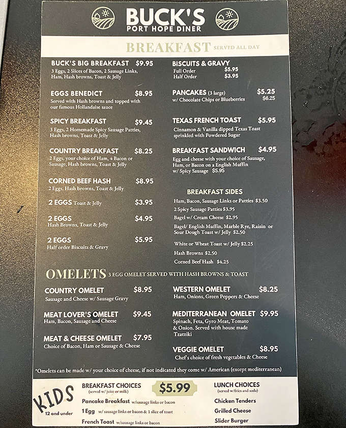 The breakfast menu at Buck's reads like poetry for hungry souls &ndash; from Big Breakfasts to Texas French Toast, morning magic awaits.