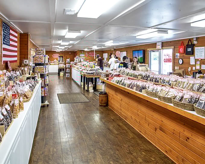 Sweet temptations stretch as far as the eye can see, with old-fashioned candies that will transport you back to simpler, sugar-filled times.