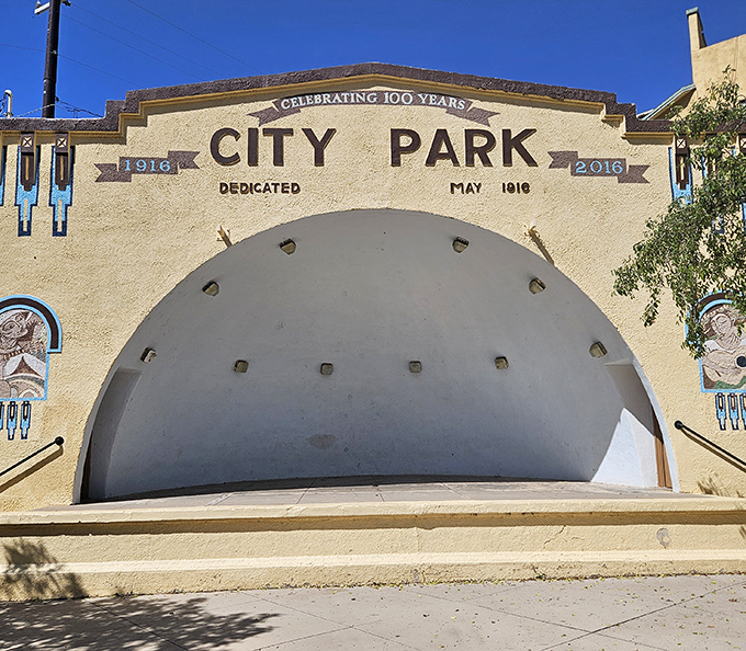City Park's iconic bandshell has hosted everything from brass bands to poetry slams since 1916, a community gathering spot where memories echo.