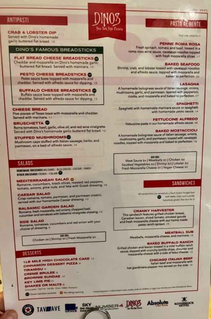 This menu reads like a greatest hits album of Italian-American comfort food classics.