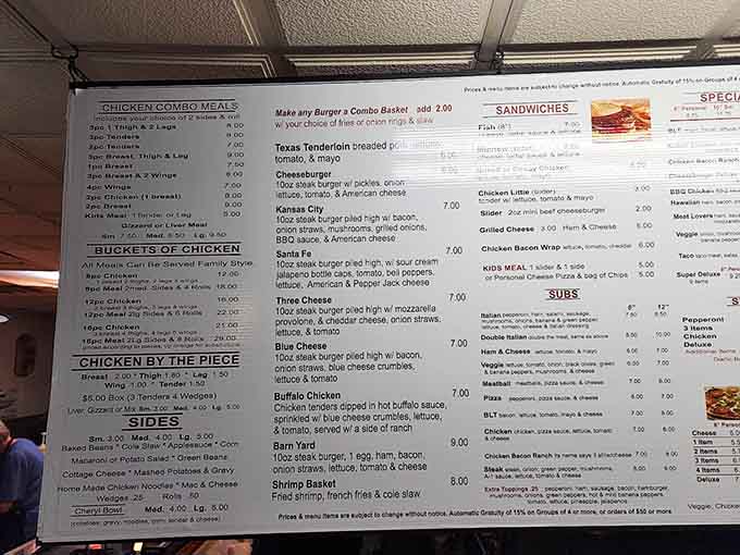 When a menu board is this packed with options, you know you're in for some serious decision-making paralysis.