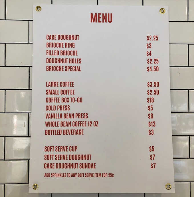 Simple, straightforward, and mouthwatering—the menu at Bogart's doesn't need fancy descriptions when the donuts speak for themselves.